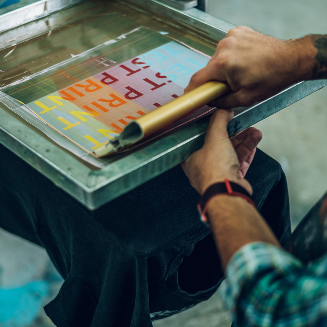 Impression sérigraphie sur t-shirt